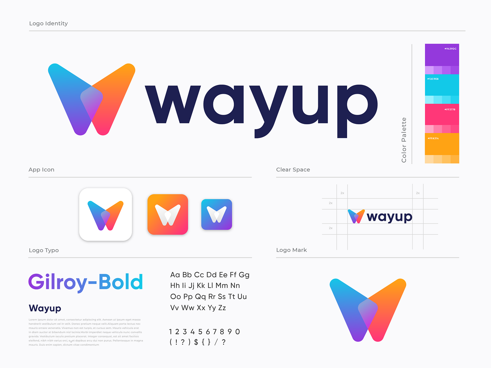 Wayup logo design by Enzamin Khan™ on Dribbble