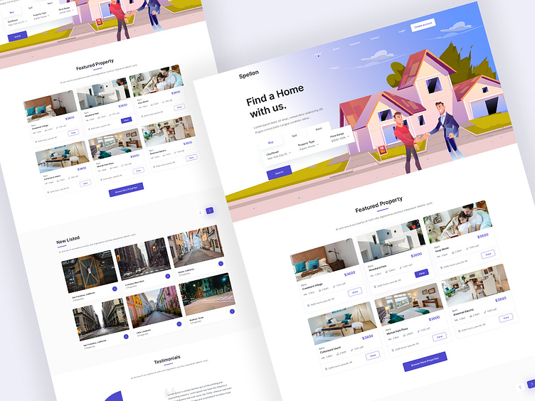 Real Estate Web design by MD Rony Howladar ⭐ on Dribbble