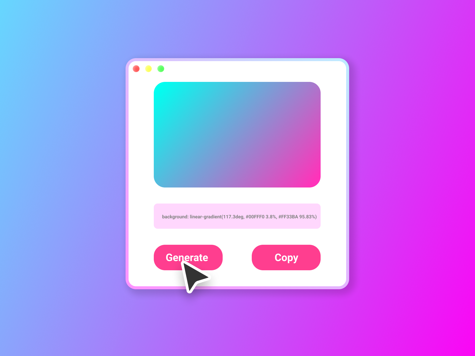 Simple Gradient Generator UX/UI 🔥 by Proxlight on Dribbble