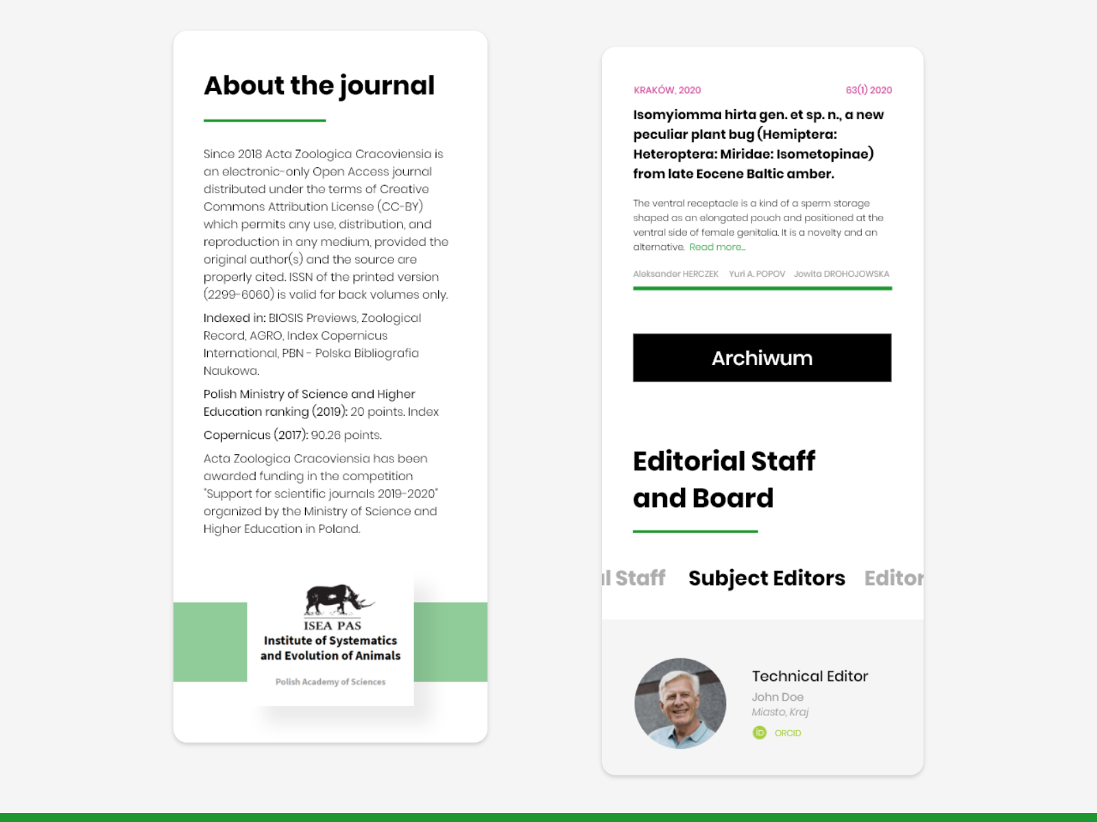 Academic Science Journal Design Concept by Renata Truty on Dribbble