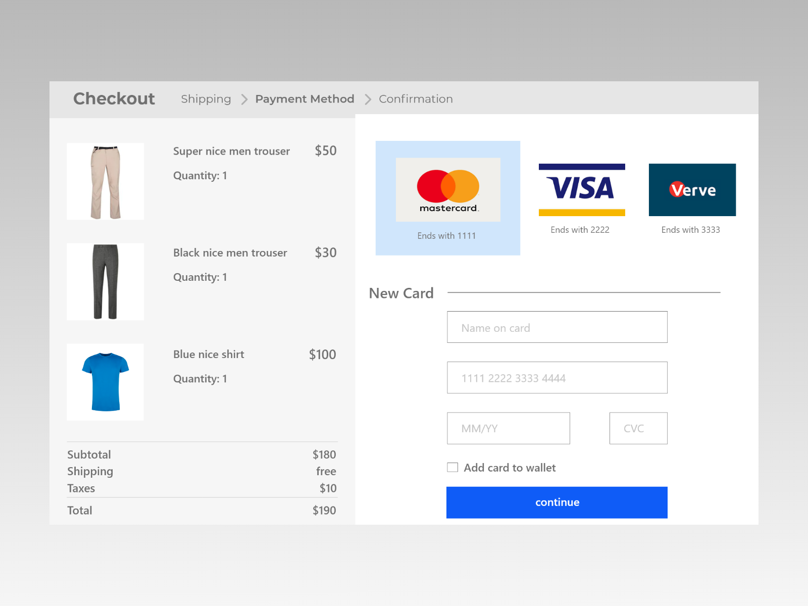 Credit card check out page by Adesina Oluwasanmi on Dribbble