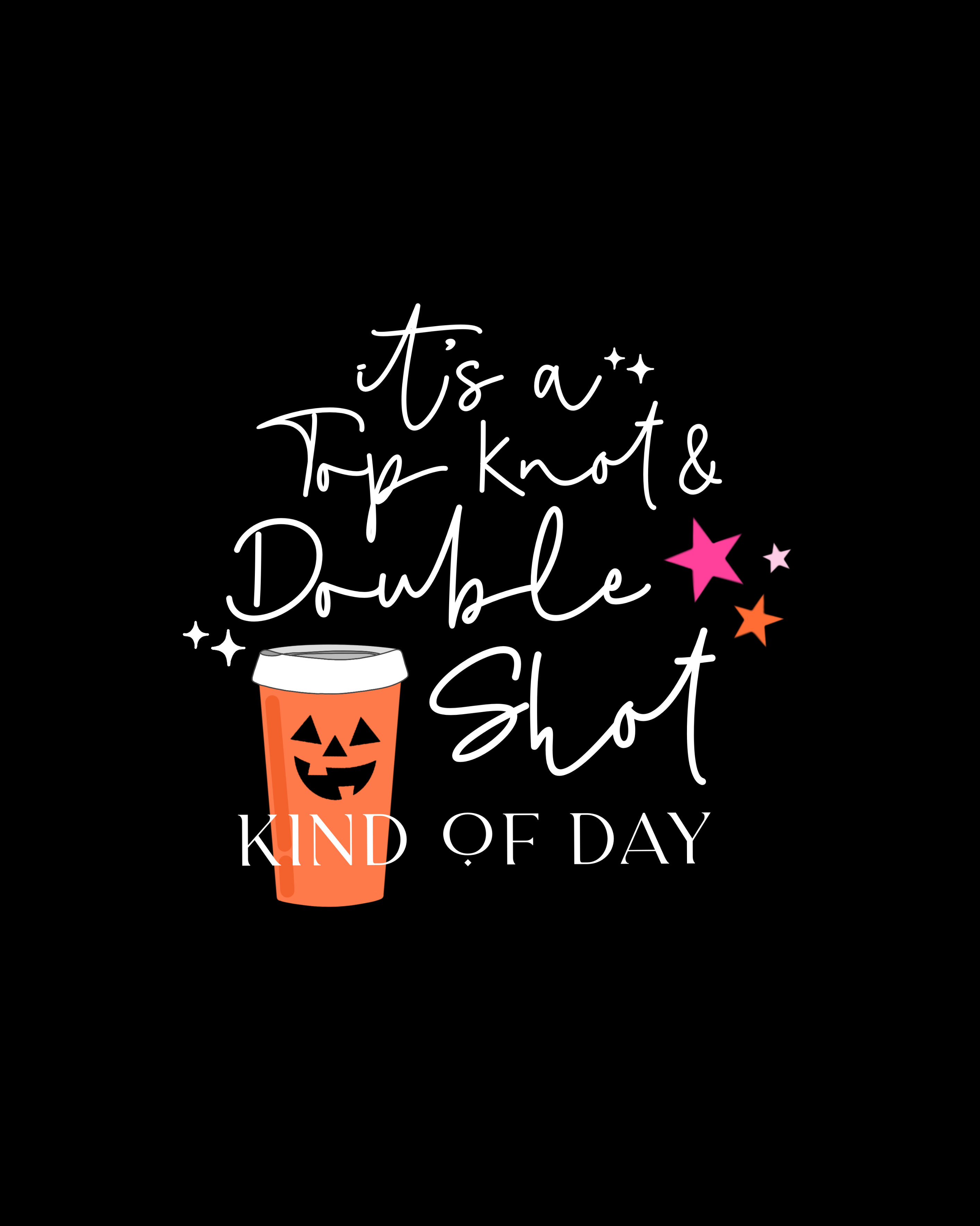 Top Knot Double Shot Typography Art by Manda Hansen on Dribbble