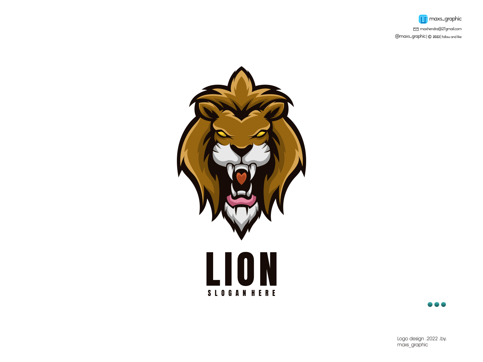 Lion Mascot Logo by MAXSTRIM_GRAPICH on Dribbble