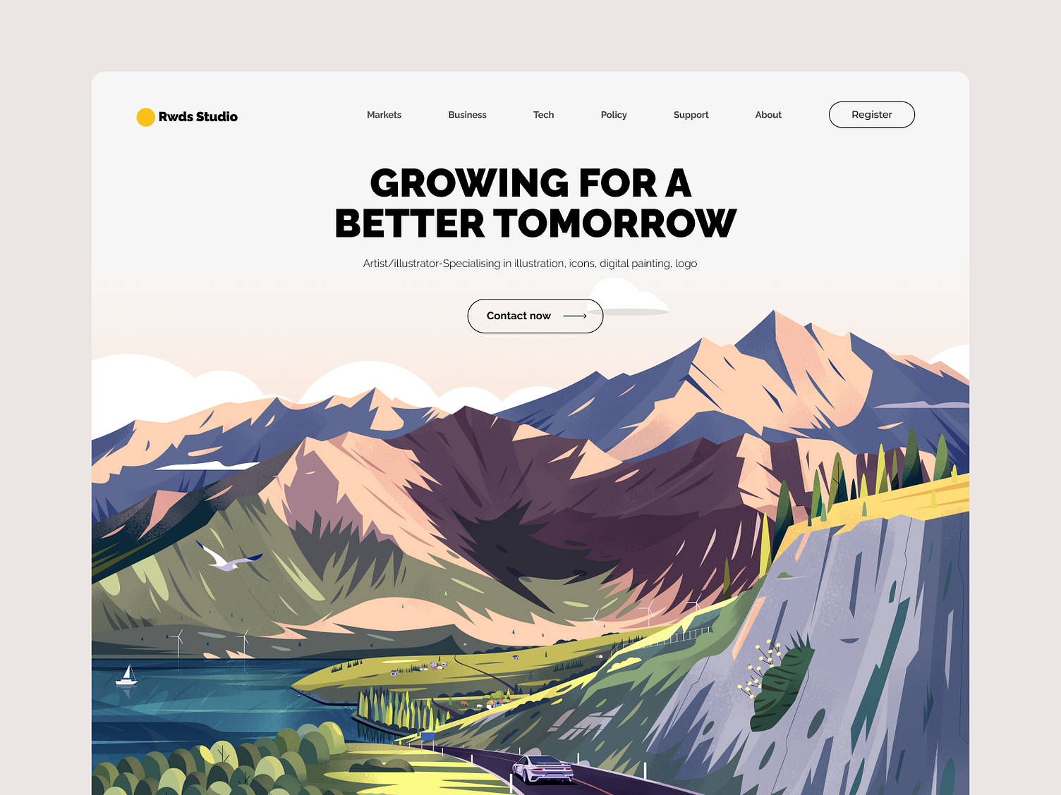 Mountain by Rw Studio on Dribbble