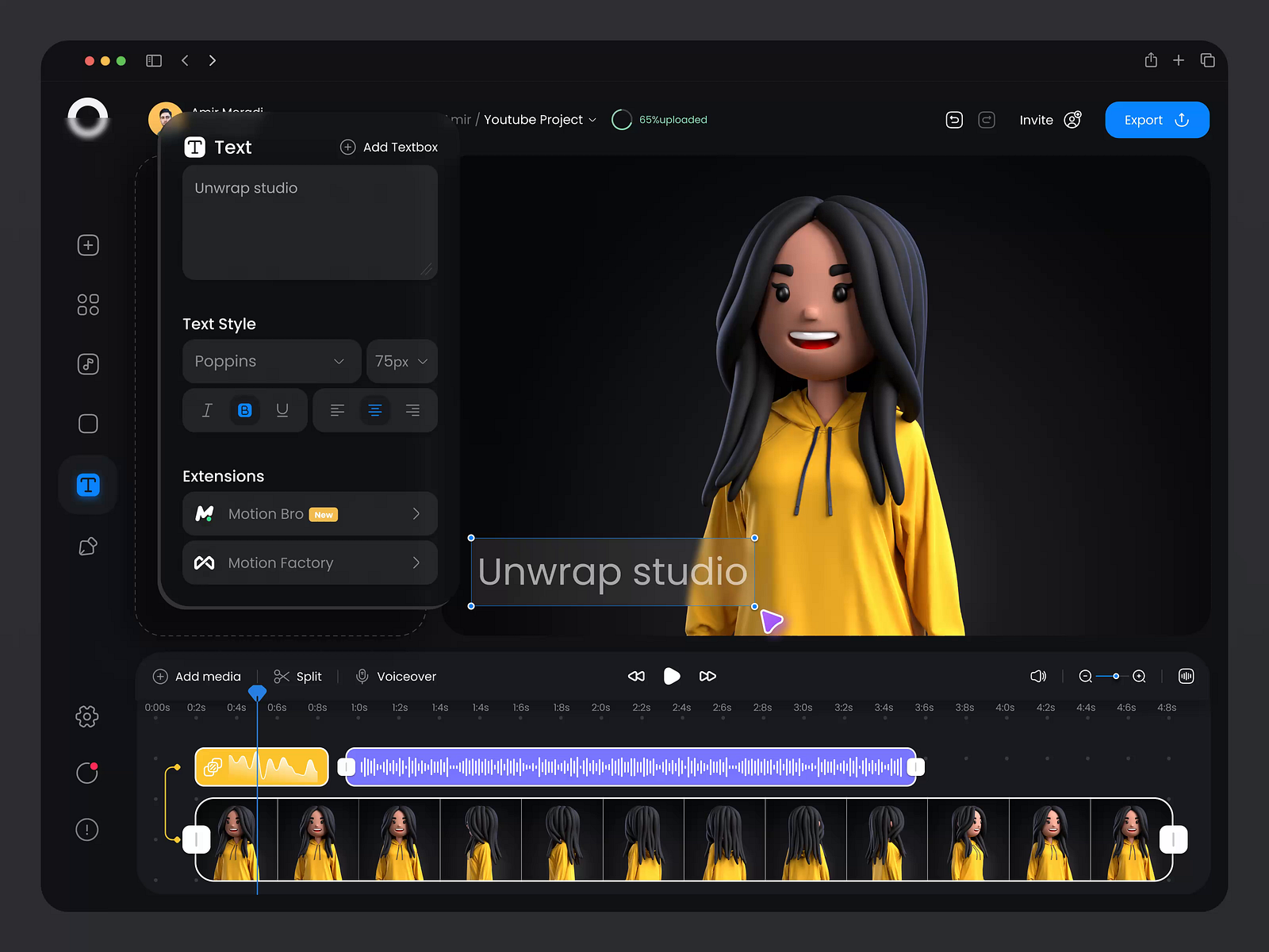 Video Editor by Amir Moradi for Unwrap on Dribbble