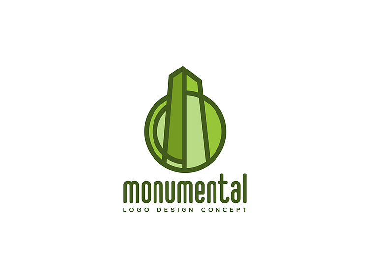 Monumental logo concept by Boris Rayich on Dribbble