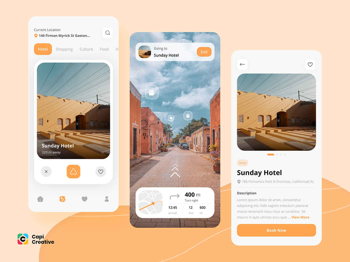 AR Map App - Mobile App Concept by Capi Creative on Dribbble
