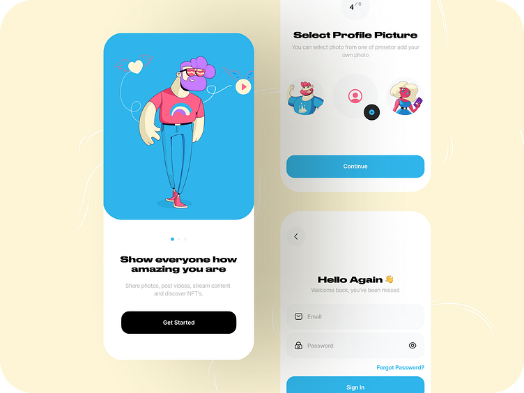 😎 Let's Hustle - Social Media App by Yehor Haiduk 🇺🇦 on Dribbble