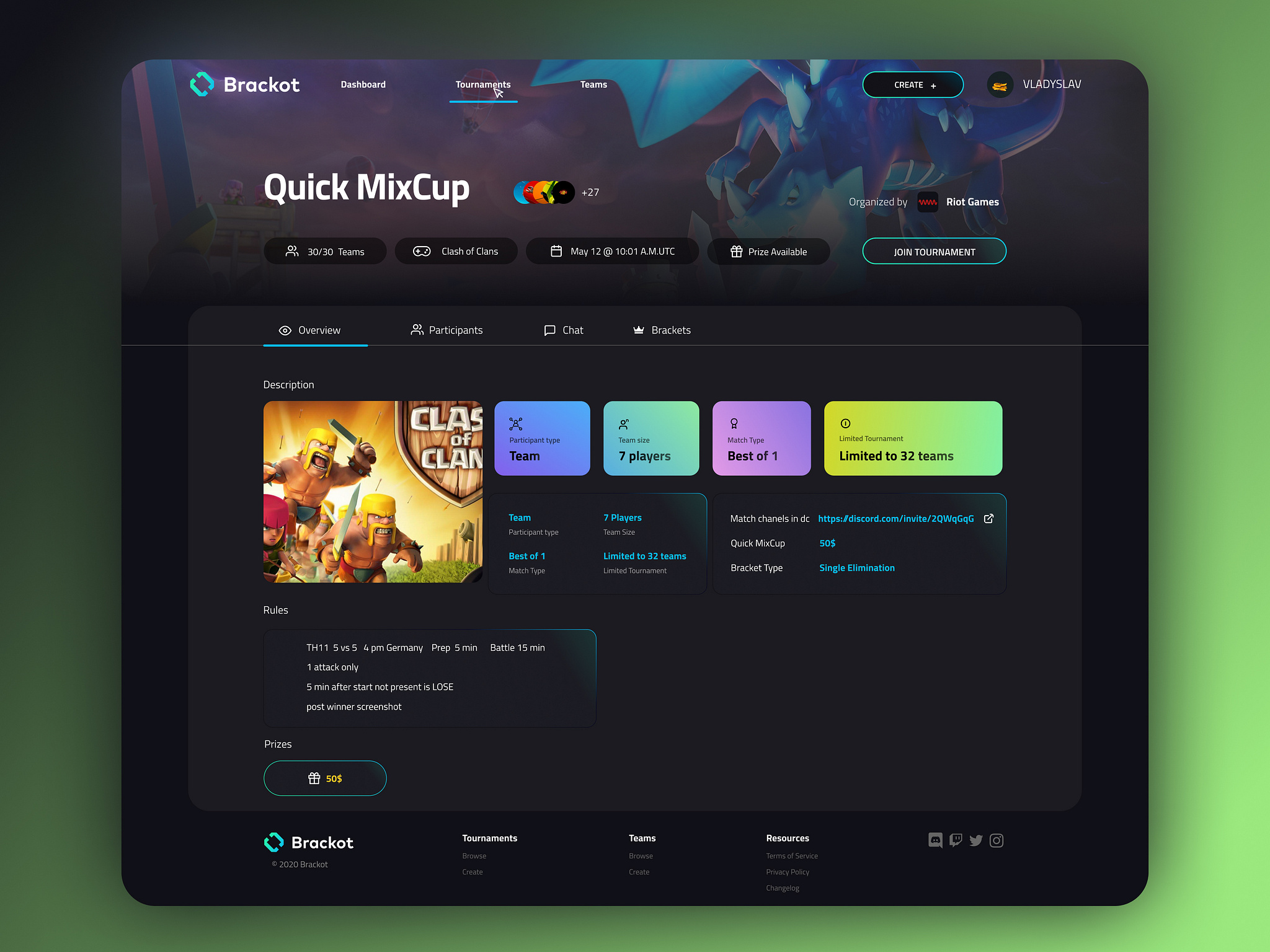 Gaming Tournament Platform - UX/UI design & web development🎮 by VALMAX ...