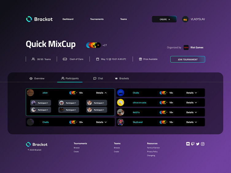 Gaming Tournament Platform - UX/UI design & web development🎮 by VALMAX ...