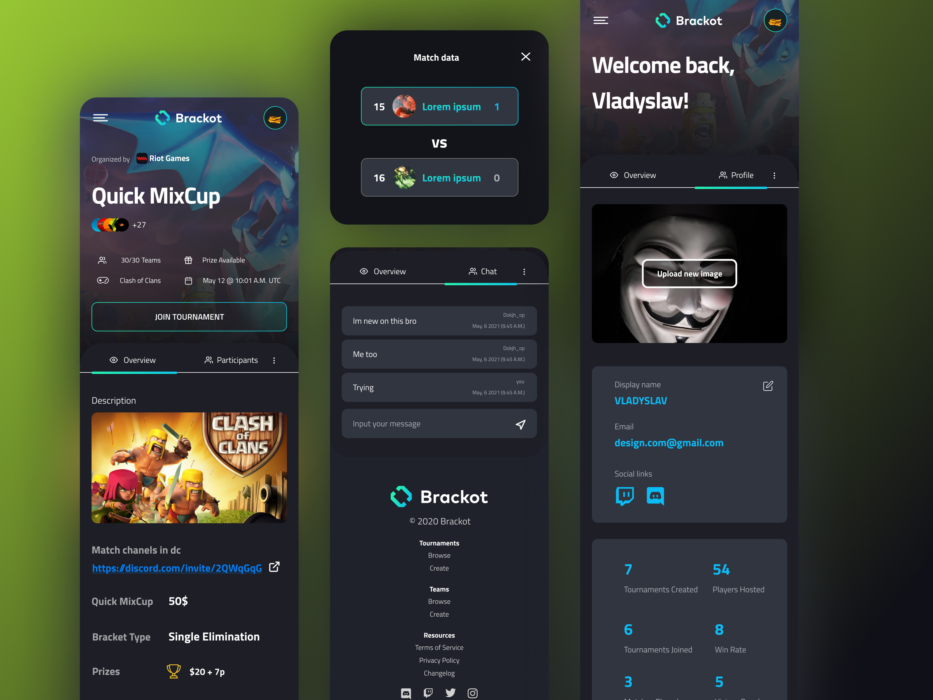 Gaming Tournament Platform - UX/UI design & web development🎮 by VALMAX ...