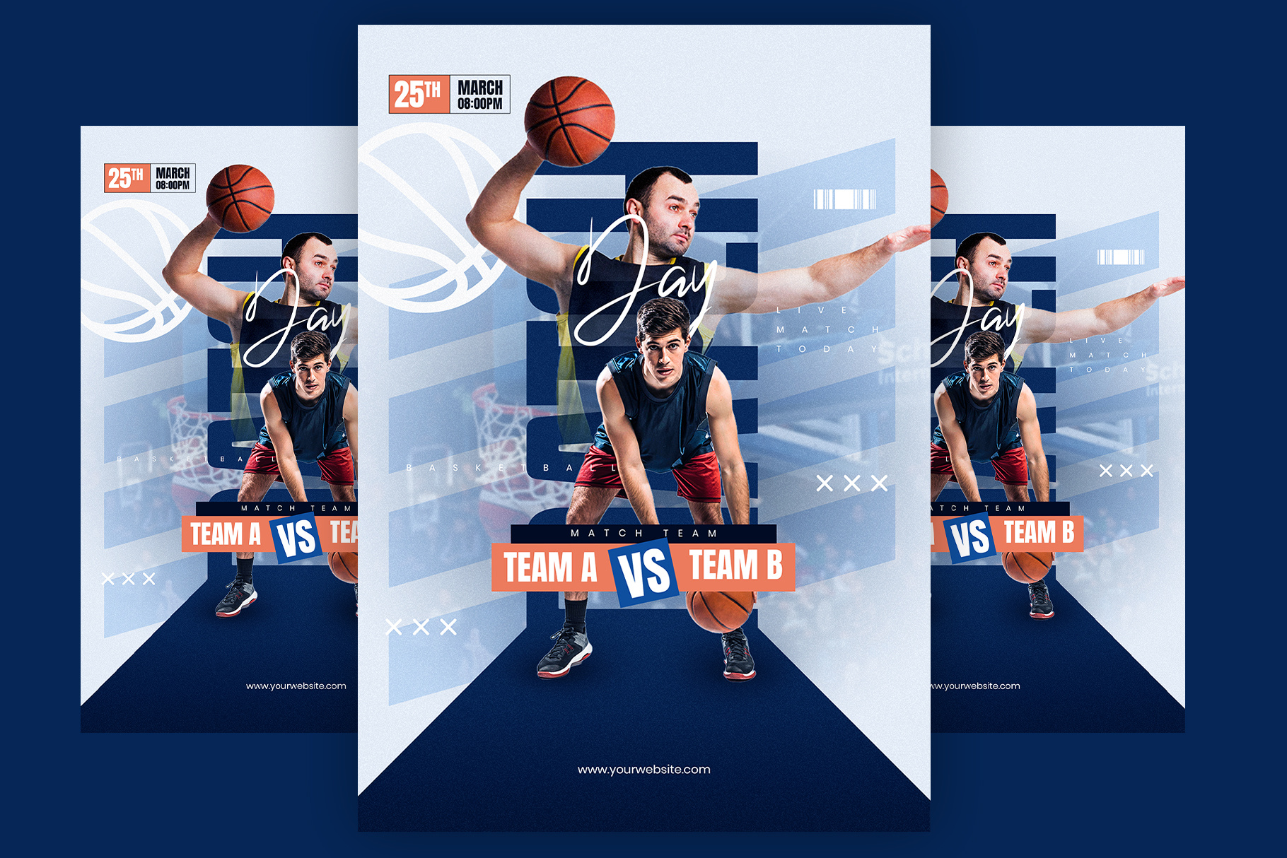 Match Schedule Basketball Flyer by Samtiv studio on Dribbble