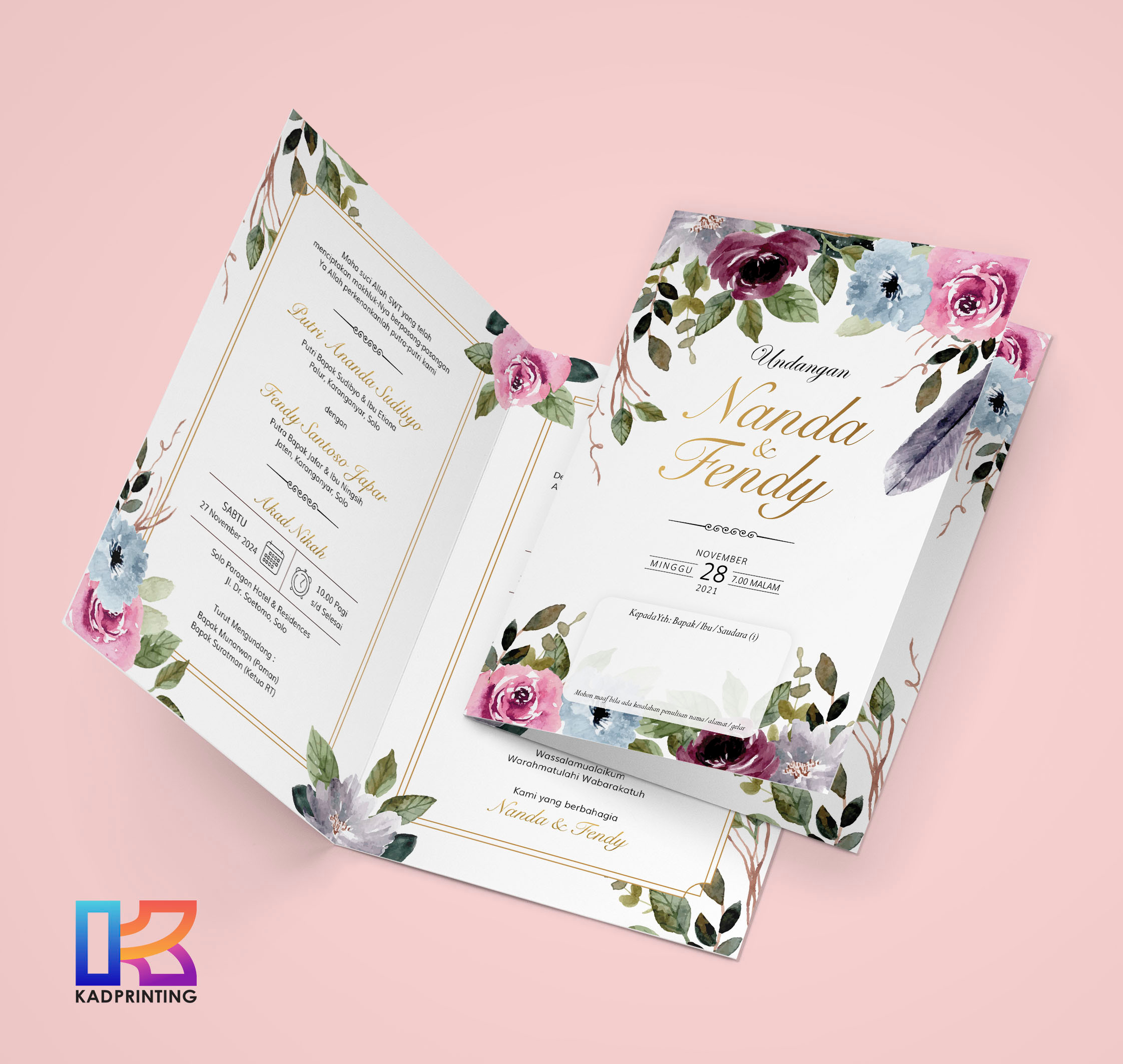 Undangan Pernikahan by Kad Printing on Dribbble
