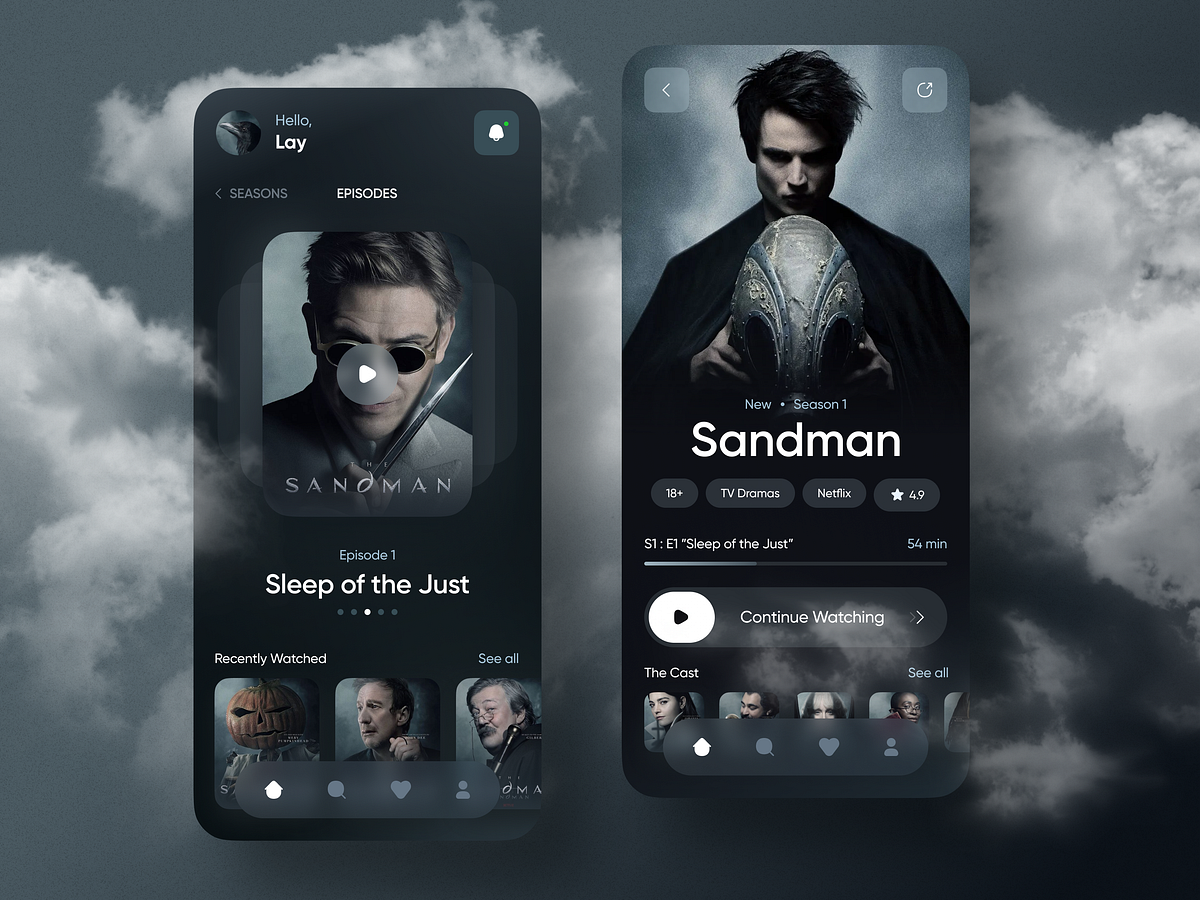 Streaming Platform App Concept by Lay on Dribbble