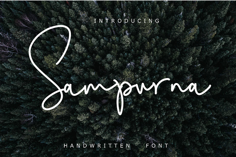 Sampurna handwritten font by Ramadhan studio on Dribbble