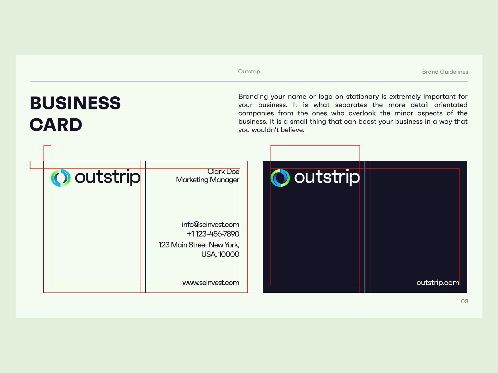 Outstrip Brand Guidelines by Elif Kameşoğlu on Dribbble