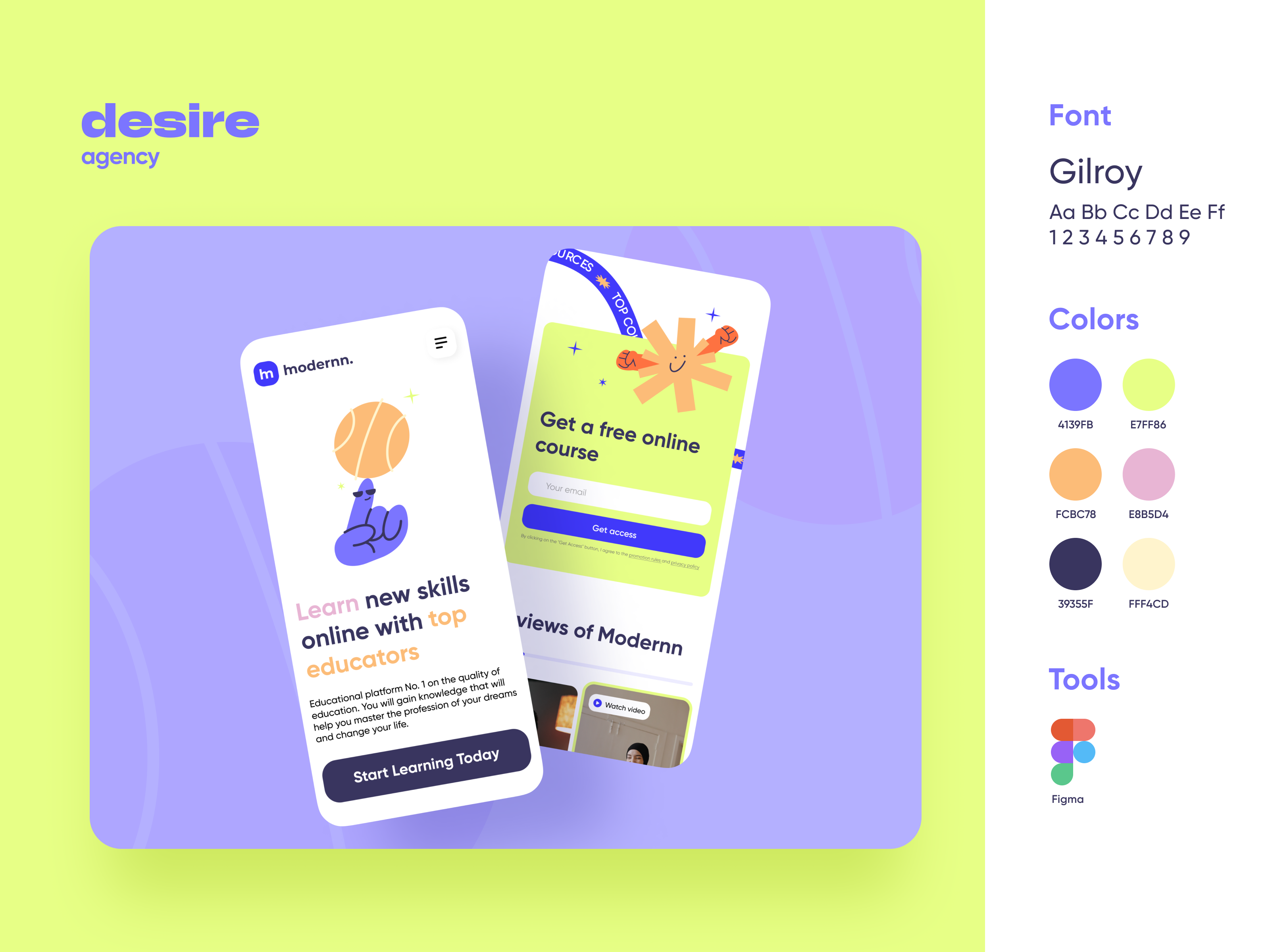 Mobile | Modernn by Desire Creative Agency for Desire Creative on Dribbble
