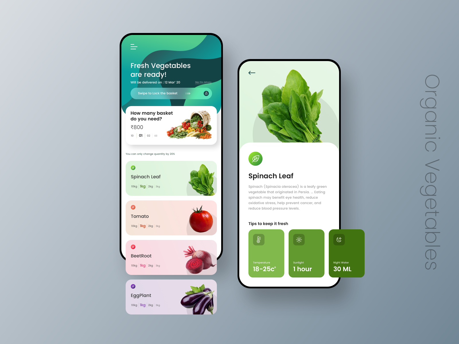 Vegetabe App by Usman Hassan on Dribbble