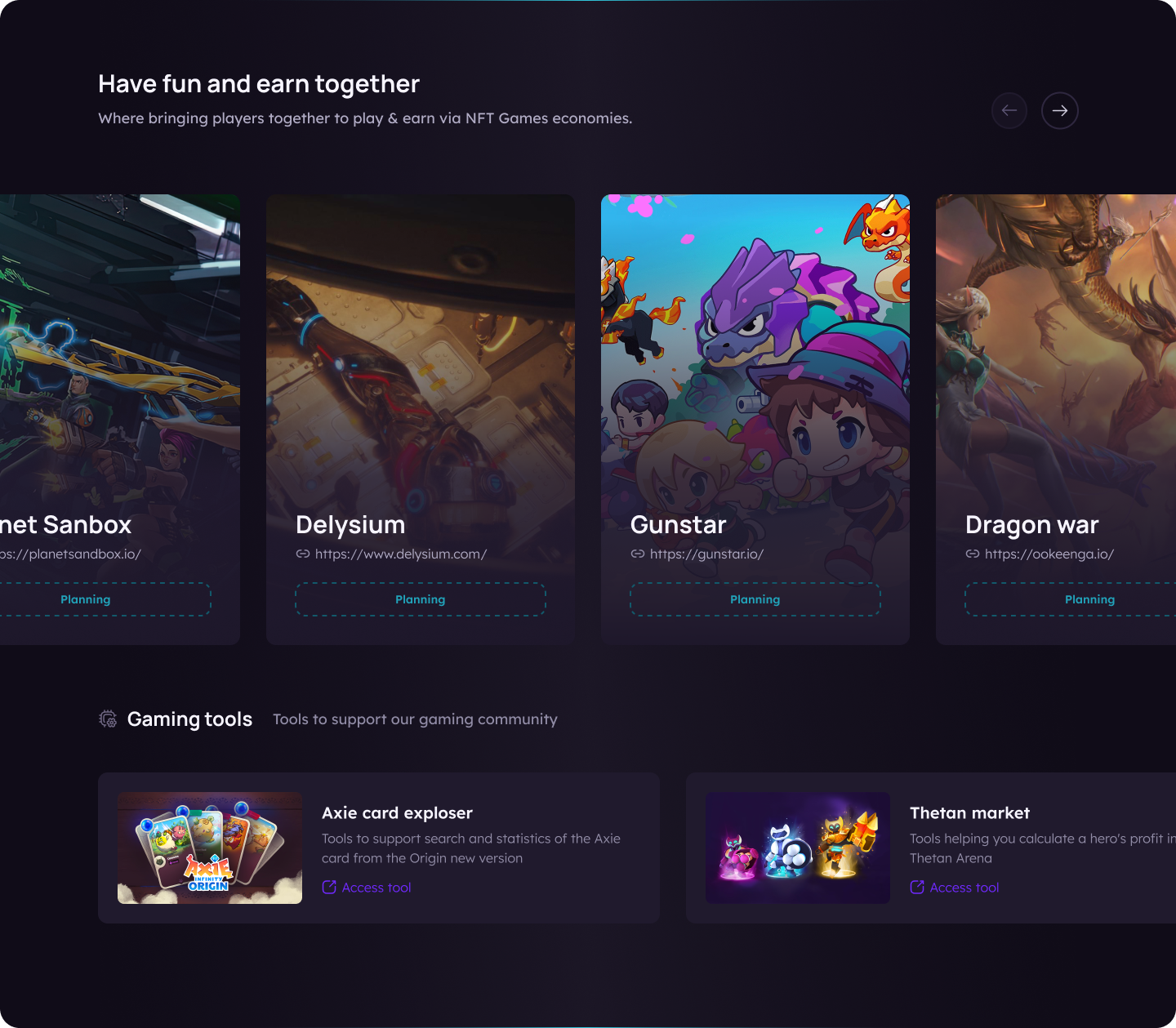 GameFi Guild Platform Landing by Khoa. JAK on Dribbble