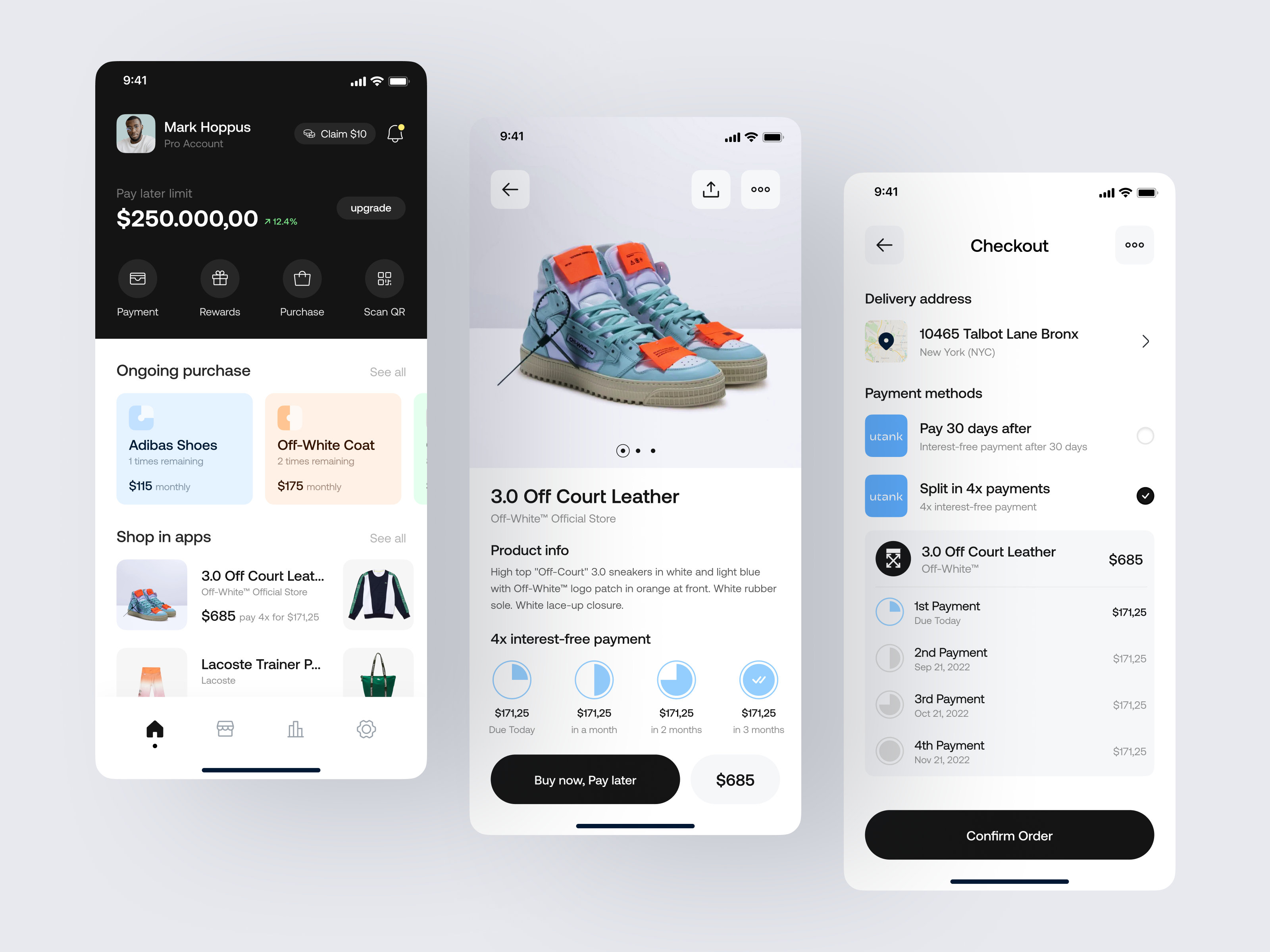 utank – Buy now pay later app design by Firman JP for Vektora on Dribbble