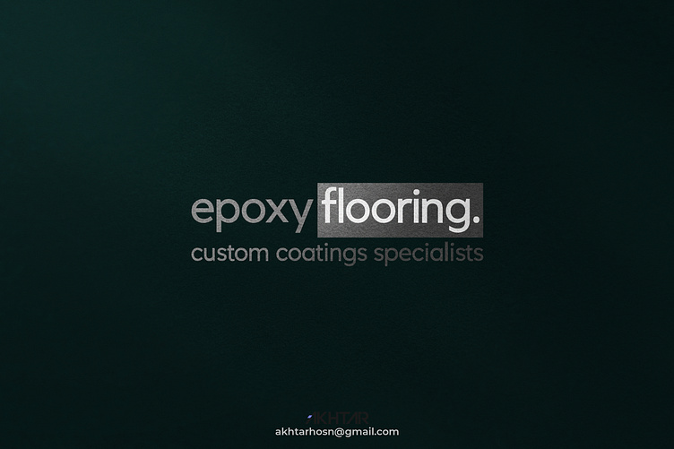 Epoxy Flooring Logo Design by Akhtarr on Dribbble