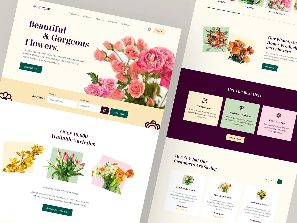 Flower Website designs, themes, templates and downloadable graphic ...