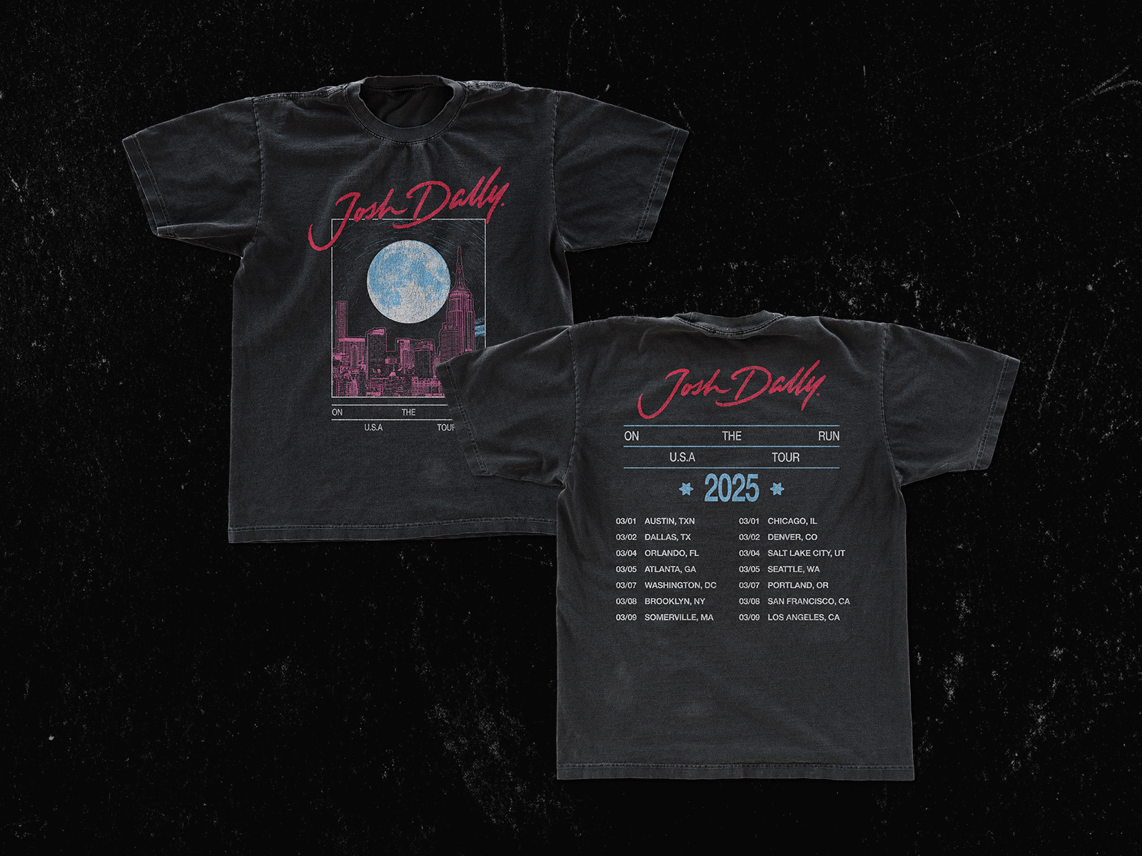 Josh Dally - USA Tour Merch 2025 by Muhammad Sidiq Nur // St. Lonewolf ...