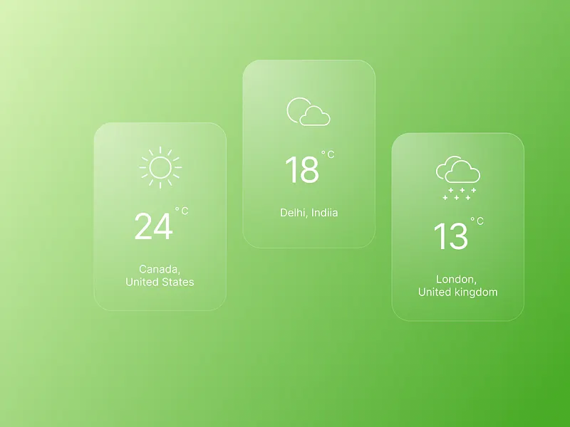 Browse thousands of Weather Card images for design inspiration | Dribbble