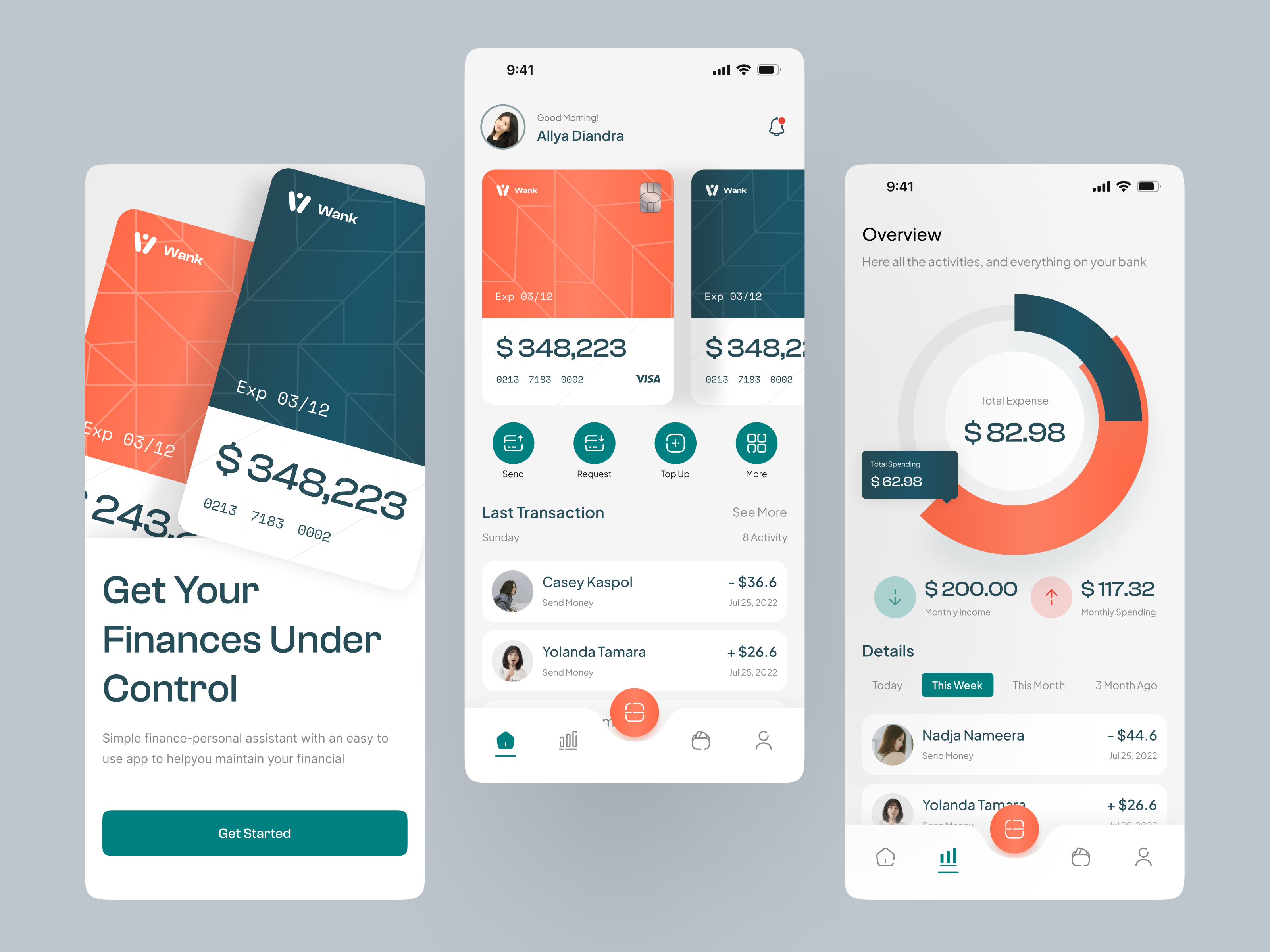 Fins - Finance Mobile App by Rizki 🌱 for Sans Brothers on Dribbble