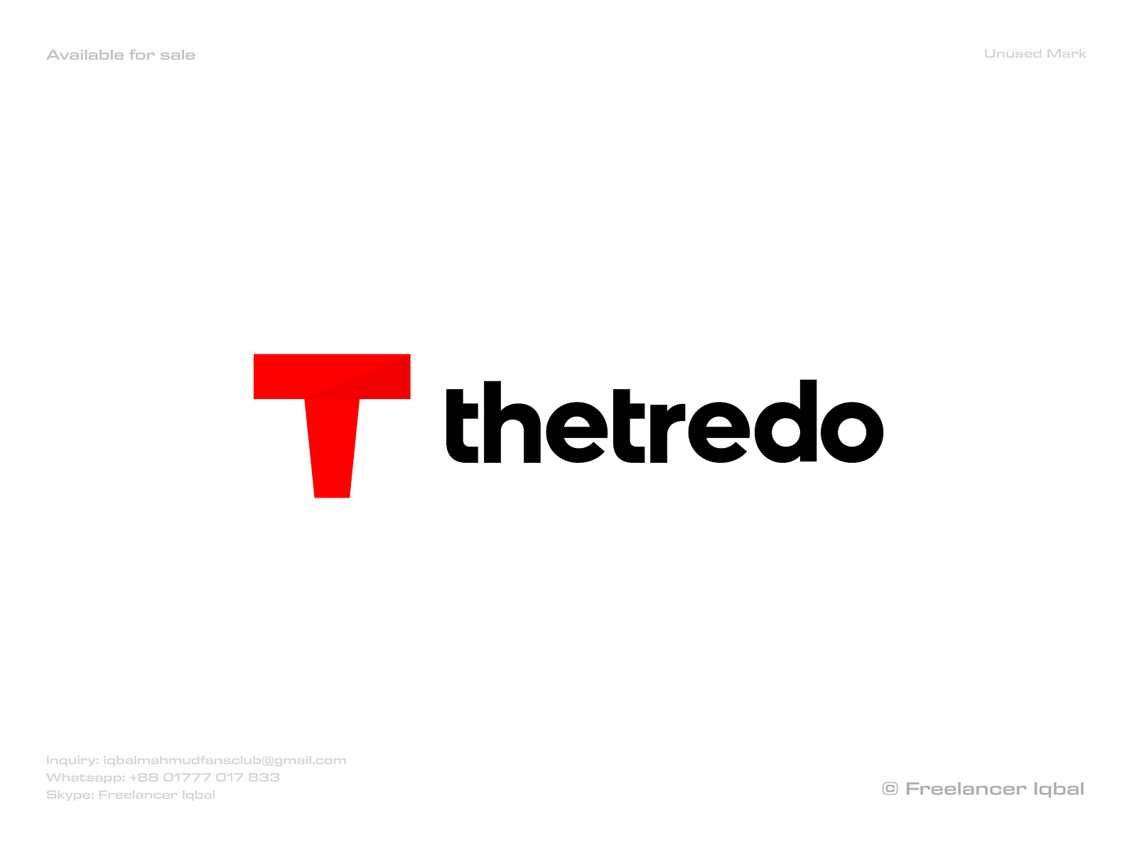 T Brand Logo Design - Unused by Freelancer Iqbal | Logo & Brand ...