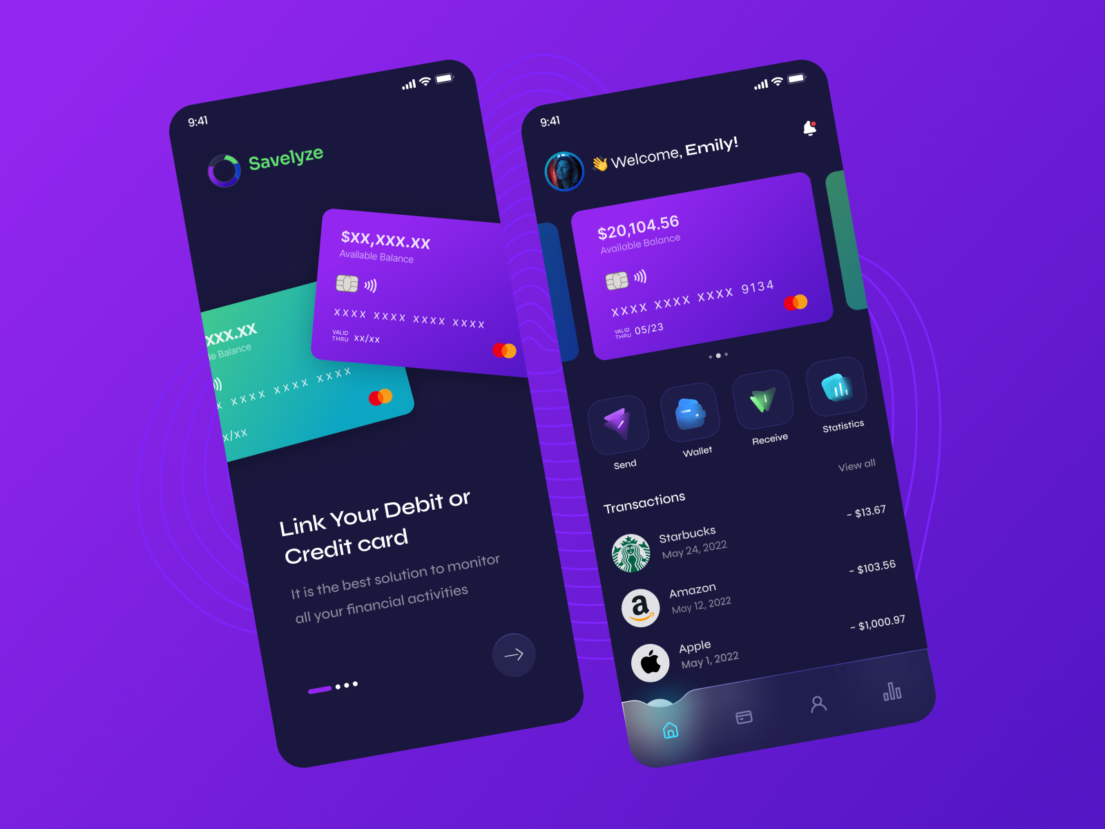 Savelyze E-Wallet Mobile App by SandCup Design on Dribbble