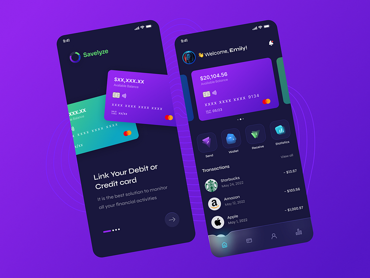 Savelyze E-Wallet Mobile App by SandCup Design Studio on Dribbble Savelyze E-Wallet Mobile App by SandCup Design Studio on Dribbble