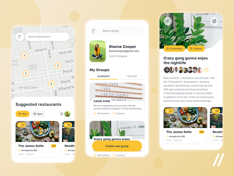 Restaurant Finder App by Stanislav Lebedev for Purrweb UI/UX Agency on ...