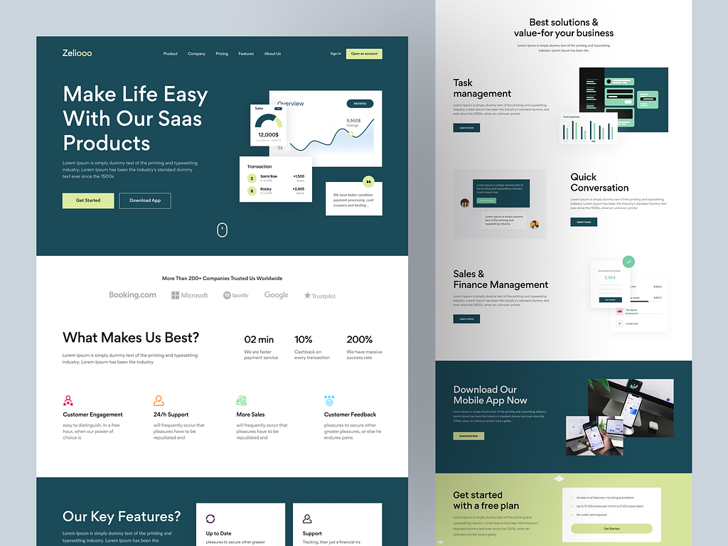 SaaS Website Design by Jawadd on Dribbble