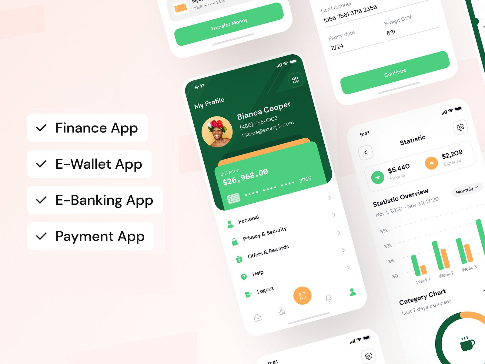 E-Wallet Mobile App UI by Alpesh Gevariya on Dribbble