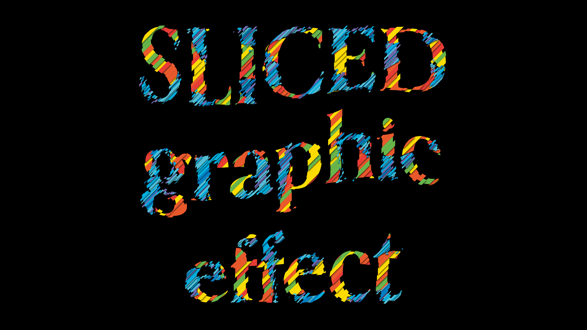 Sliced graphic effect 4 by WEB147 on Dribbble