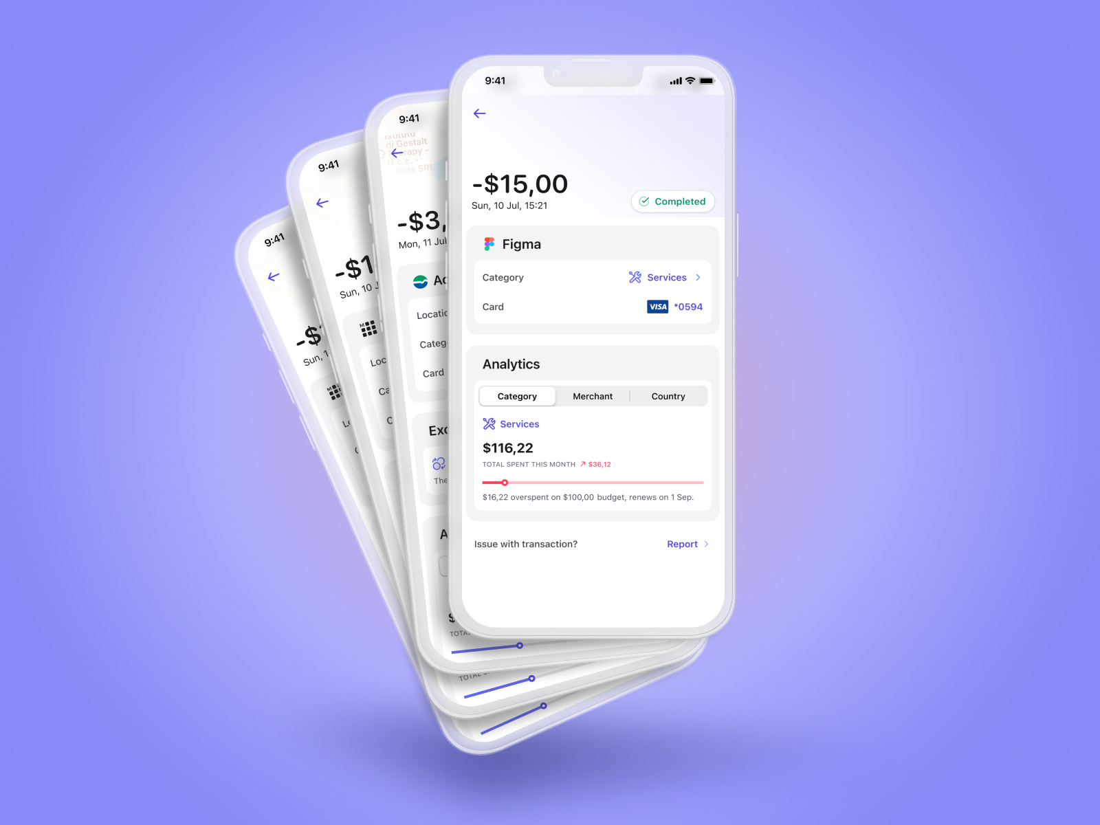 Financial App - Transaction Details Screen by usrnk1 on Dribbble