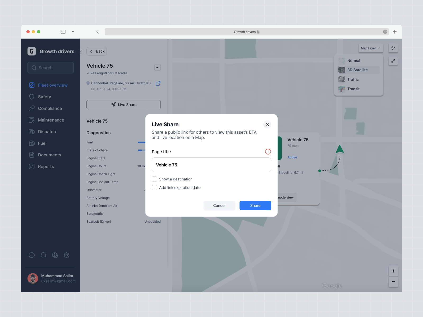 Live Map - Growth Maintenance Dashboard by Borkat Ullah for Sadax ...