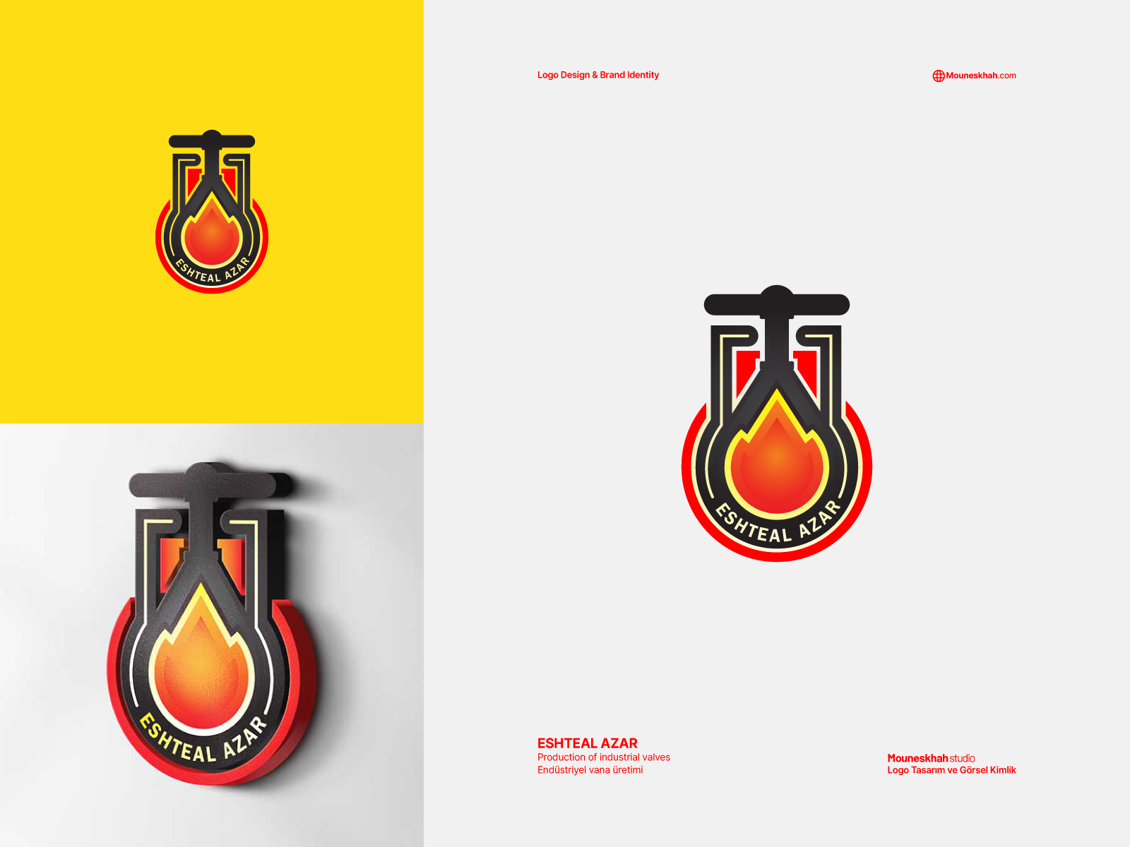 ESHTEAL AZAR | Logo Design by Mouneskhah on Dribbble