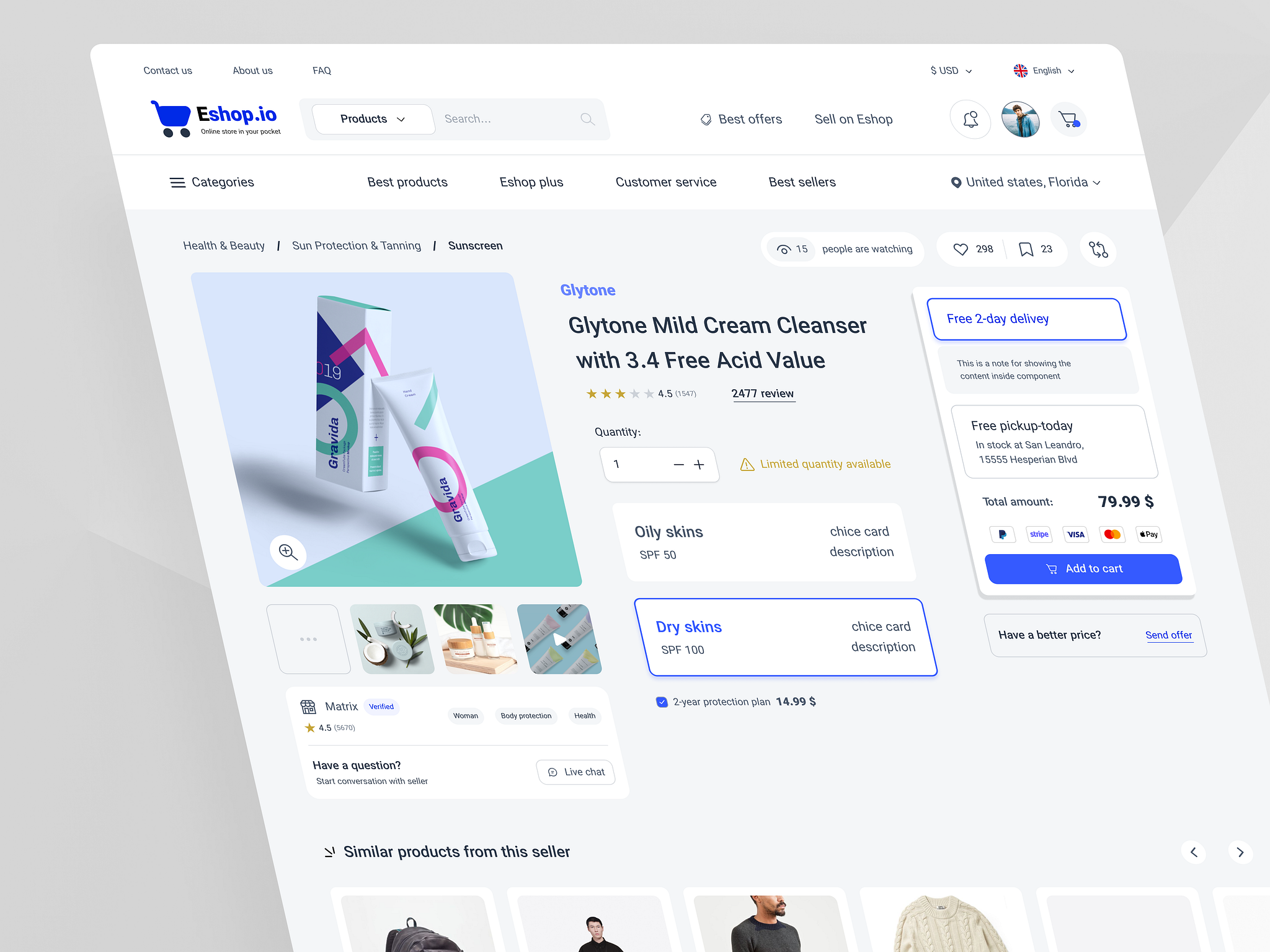 Eshop - Ecommerce Marketplace by Ali Abdi 🔥 on Dribbble