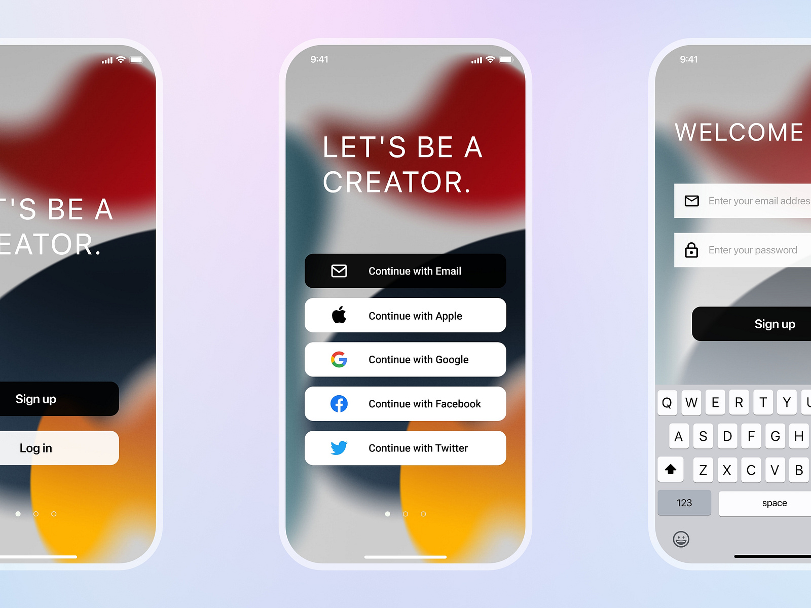 iOS based Signup/Login UI by ogyatch on Dribbble iOS based Signup/Login UI by ogyatch on Dribbble