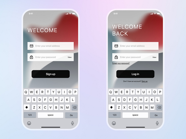 Ios Based Signuplogin Ui By Tomohiro Ogawa On Dribbble