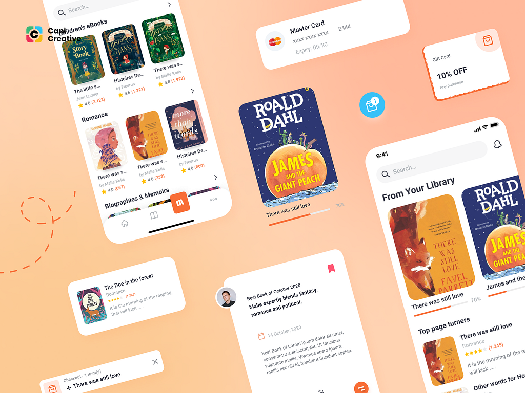 Lith - Ebook UI Kit by Capi Creative on Dribbble