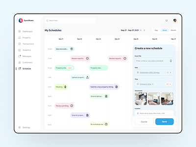 Agent Dashboard - Schedule page ui by Arafat Ahmed Chowdhury on Dribbble