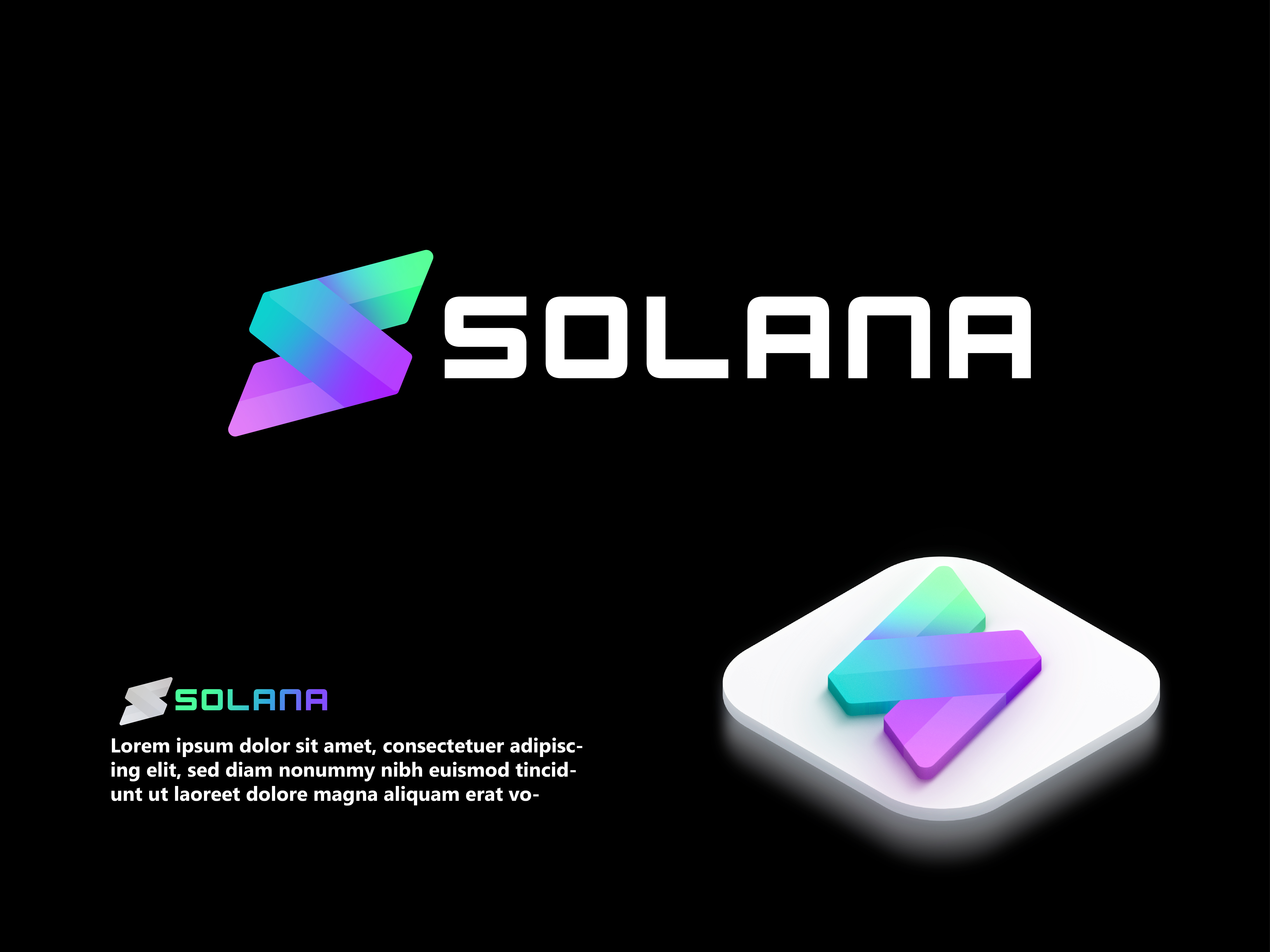 Solana logo redesign - Unofficial - just for fun by Xo Studio for Dynamite on Dribbble