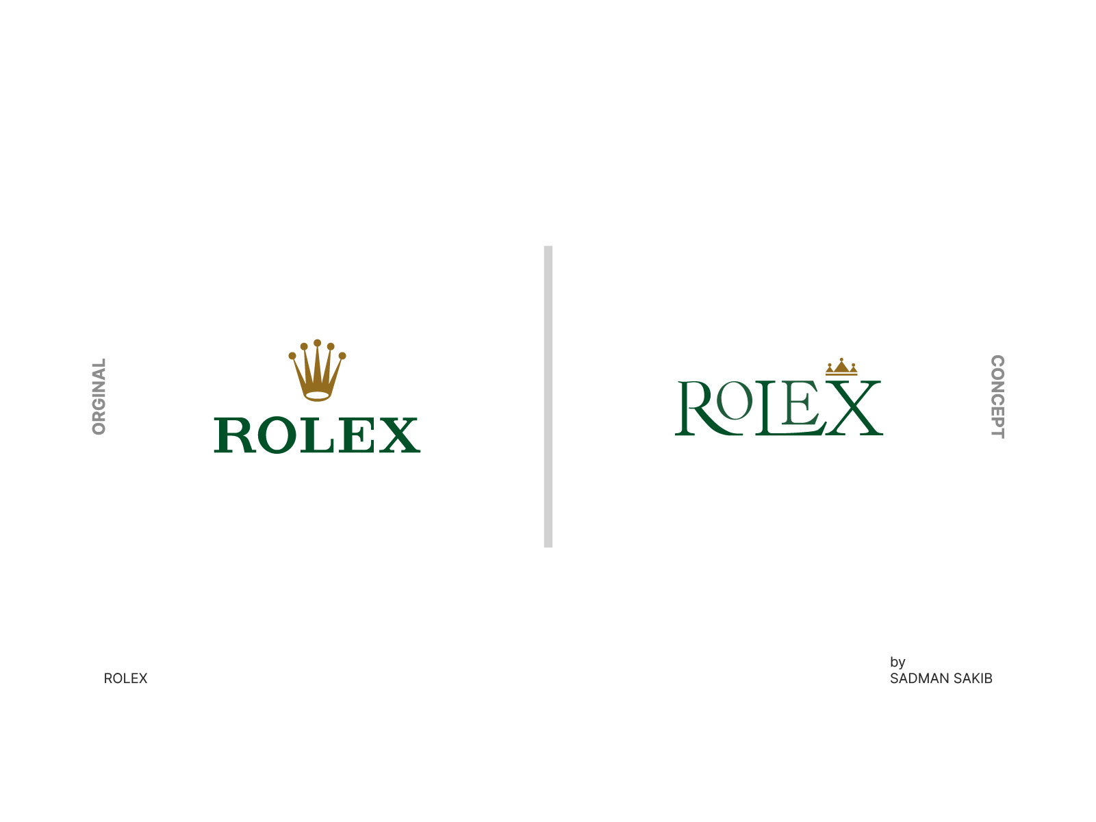 LOGO REDESIGN - ROLEX by Adman Akib on Dribbble