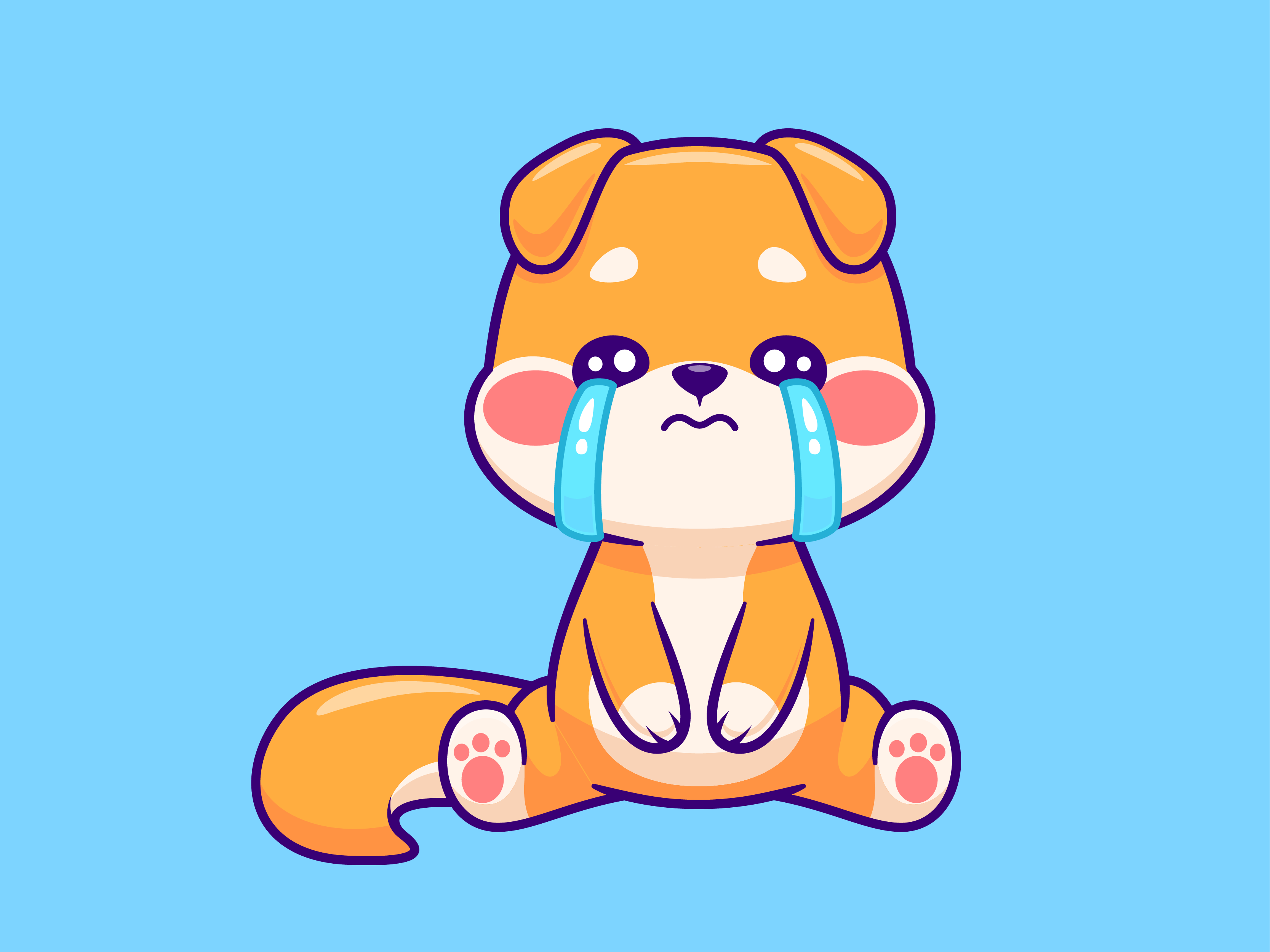 Animals sad😭🐶🐱🐼🦄 by catalyst on Dribbble