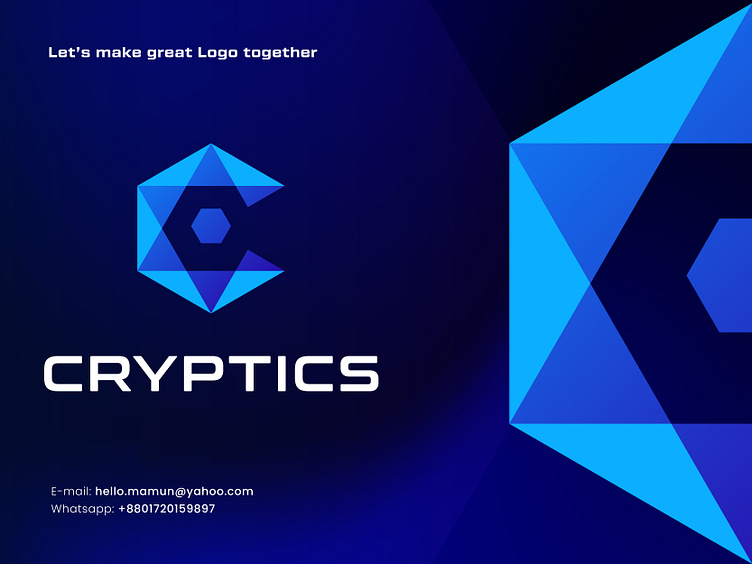 CRYPTICS - Letter C Crypto Logo by Al Mamun | Logo & Branding Expert on ...