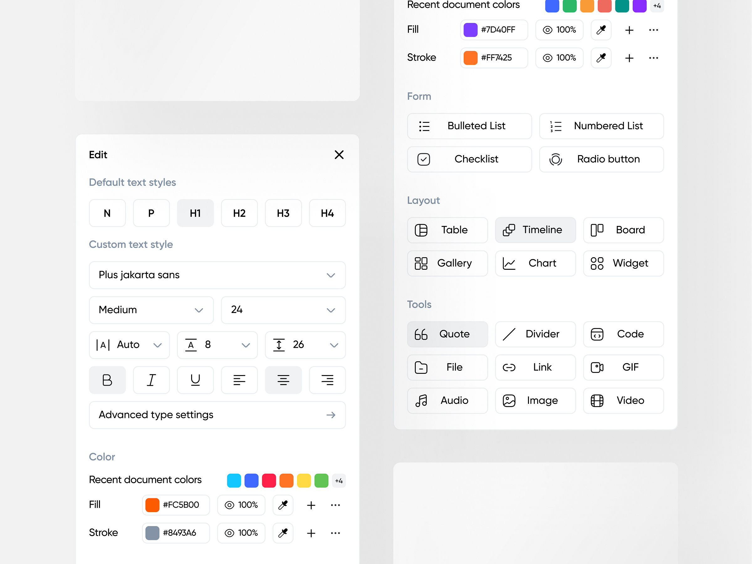 Type-On | Text Components by Hana Akhoondi for Reverb on Dribbble