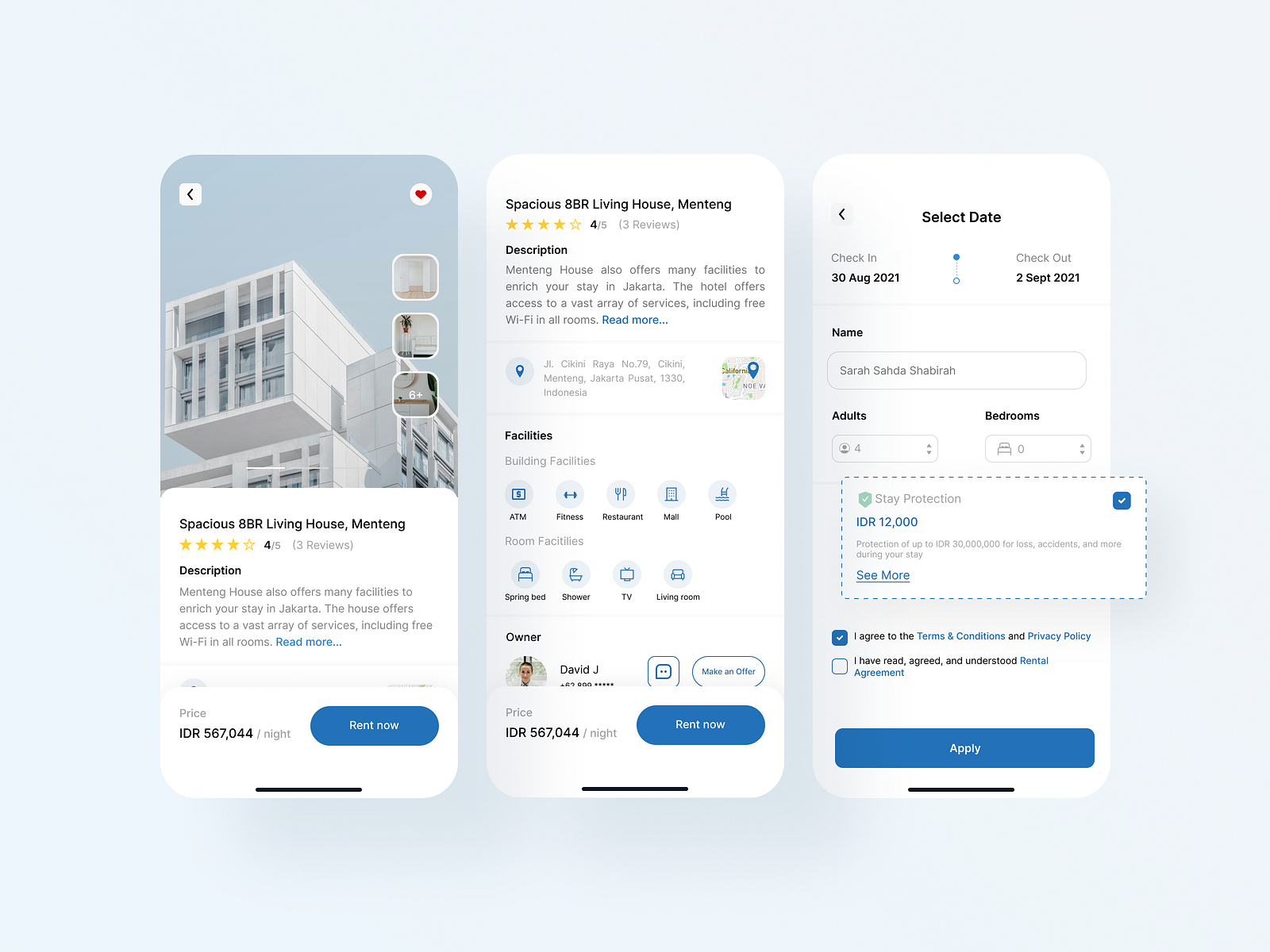 Real Estate Booking App by Sarah Sahda Shabirah on Dribbble